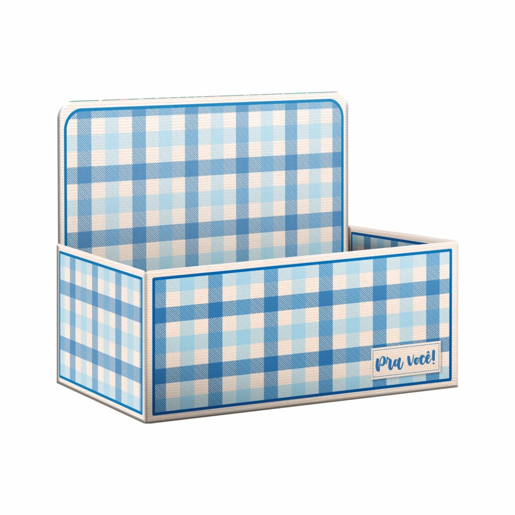Caixa Display Cozy 27,5cmx11,5cmx18,5cm 1pç Azul | Albano Embalagens